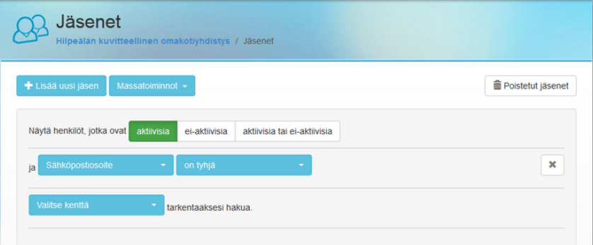 Massamuokkaus - Ohjeisto